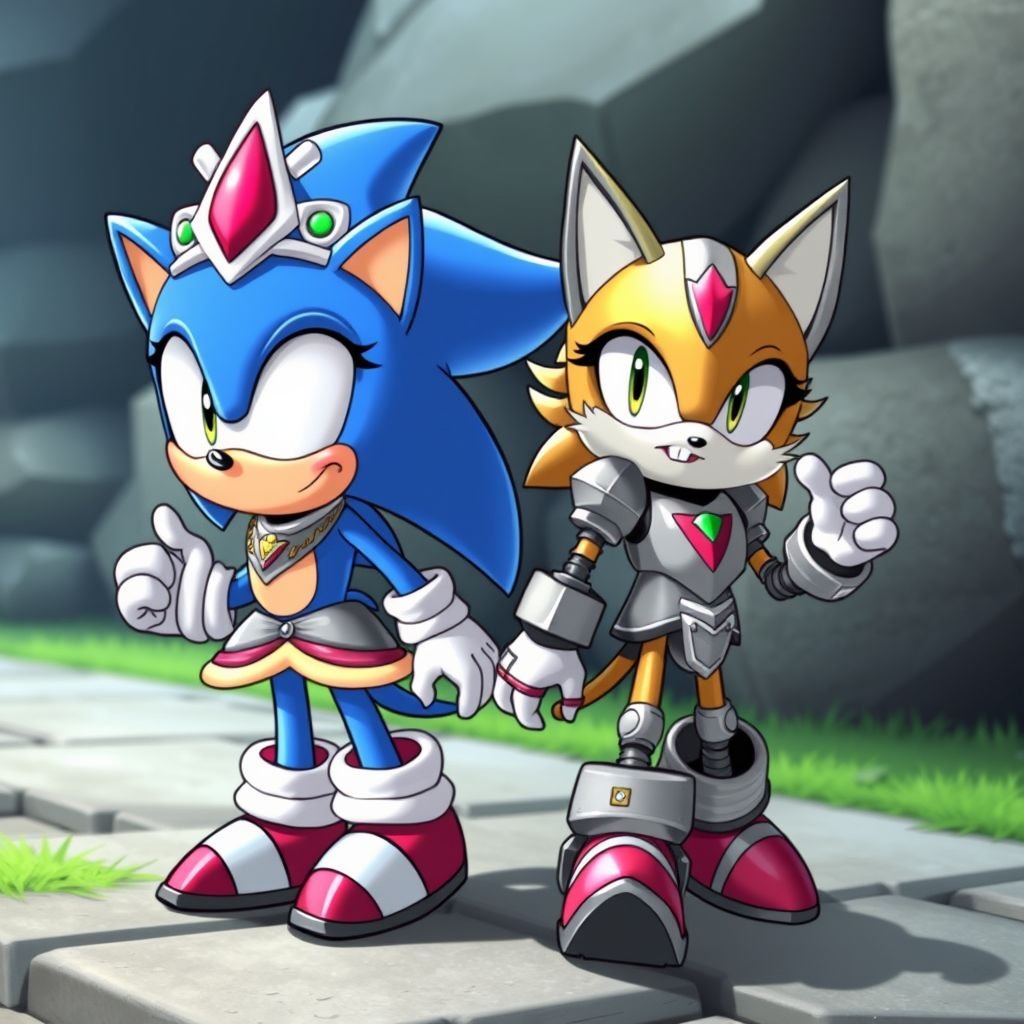 Princess Sally Acorn’s robot doppelgänger named Fanart