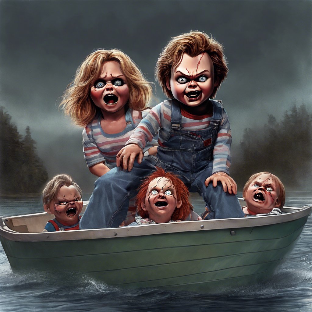 Chucky and Tiffany’s children Glen and Fanart