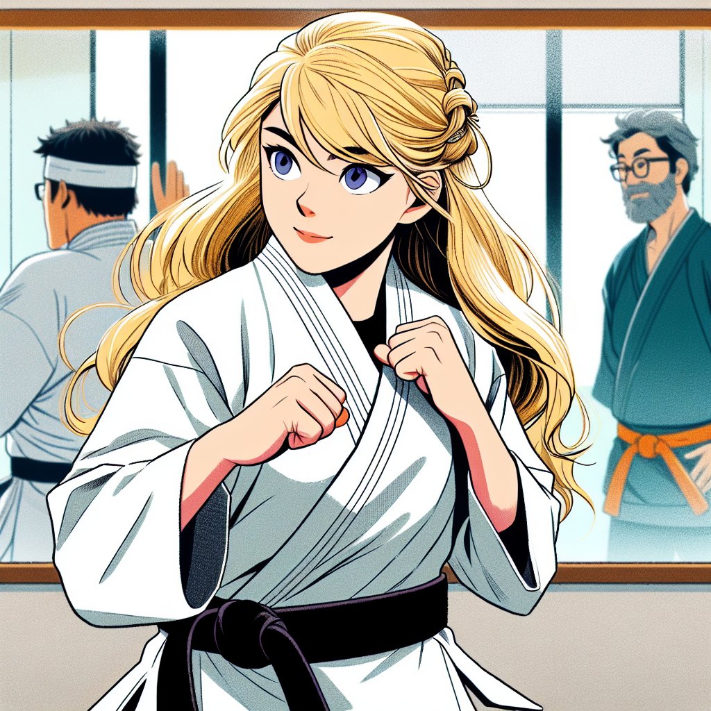 She is a blonde karate determined Fanart