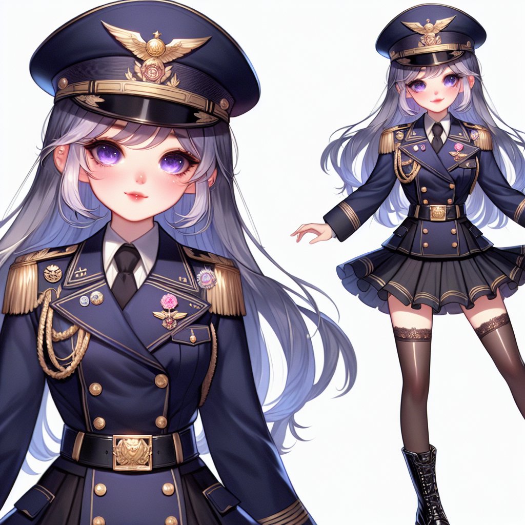 Anime Girl In Military Uniform: Anime Fanart