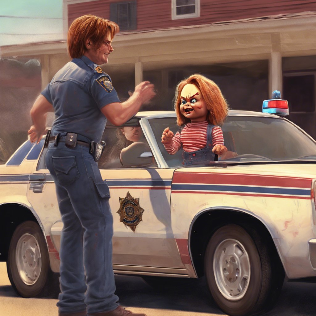 Chucky spanks his daughter Glenda for | Fanart