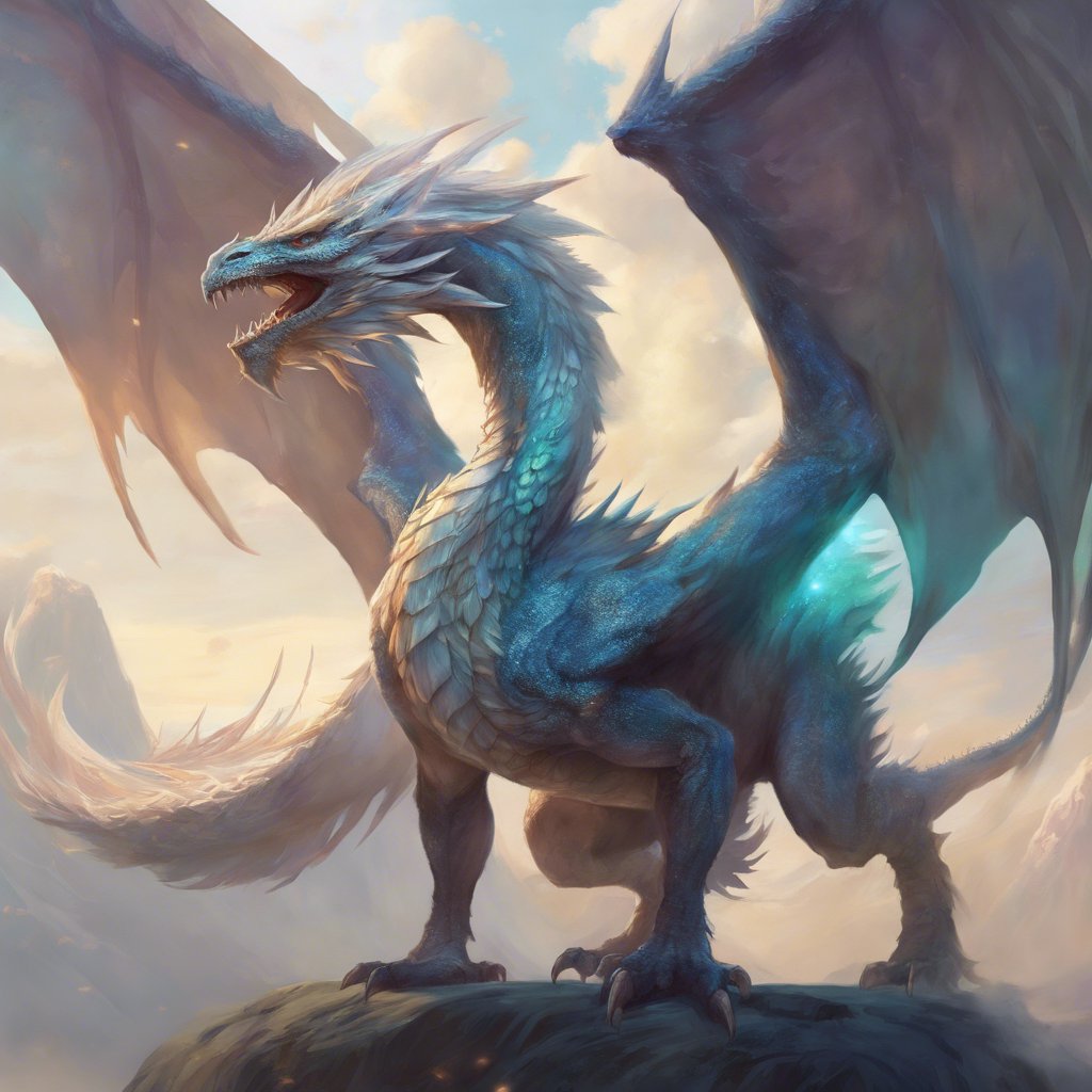 Feathery dragon | Fanart