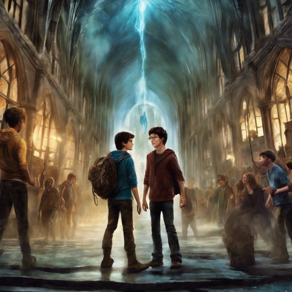 Percy Jackson and Harry Potter crossover Fanart