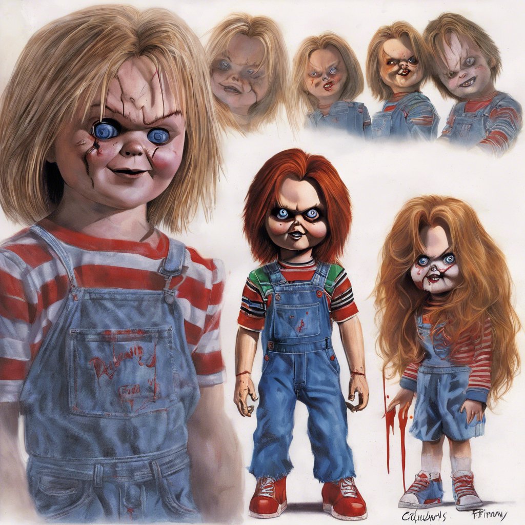 Chucky and Tiffany’s children Glen and Fanart
