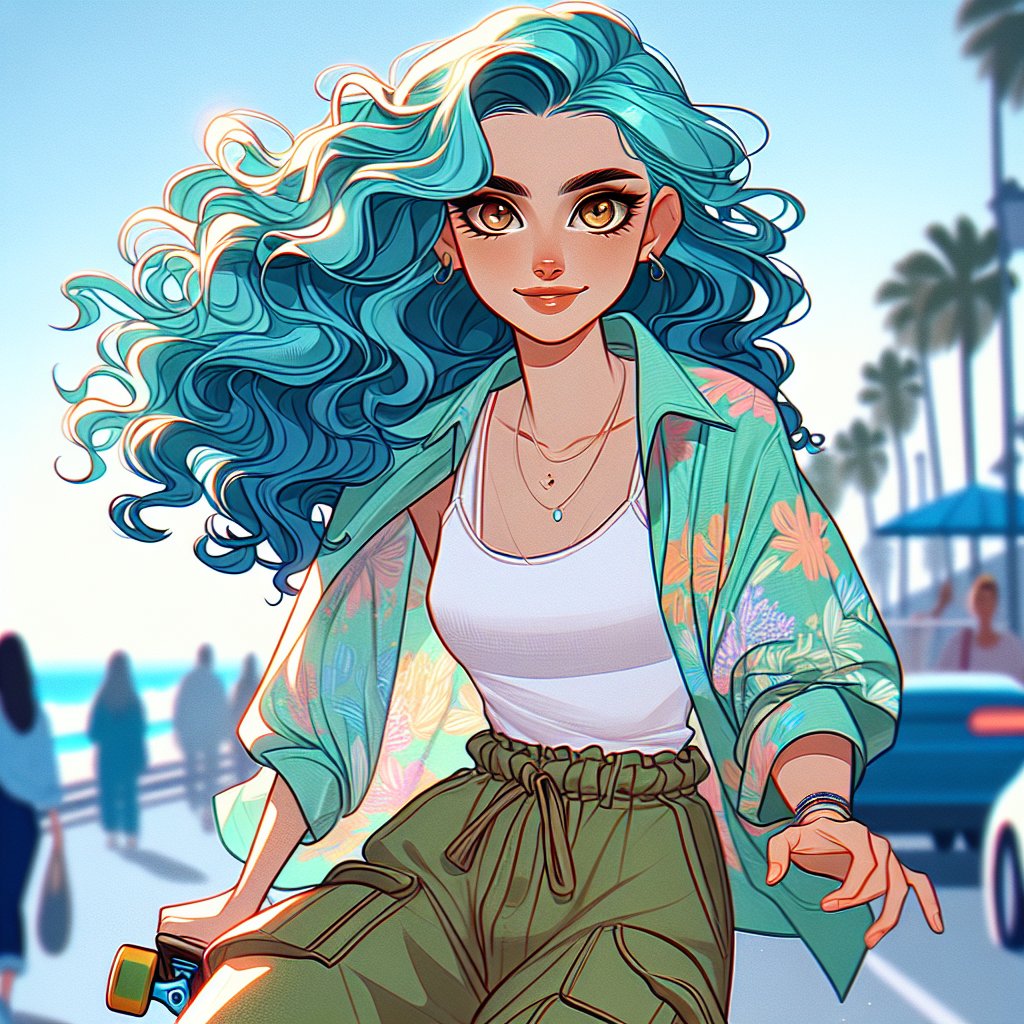 Anime girl drawn in anime art Fanart