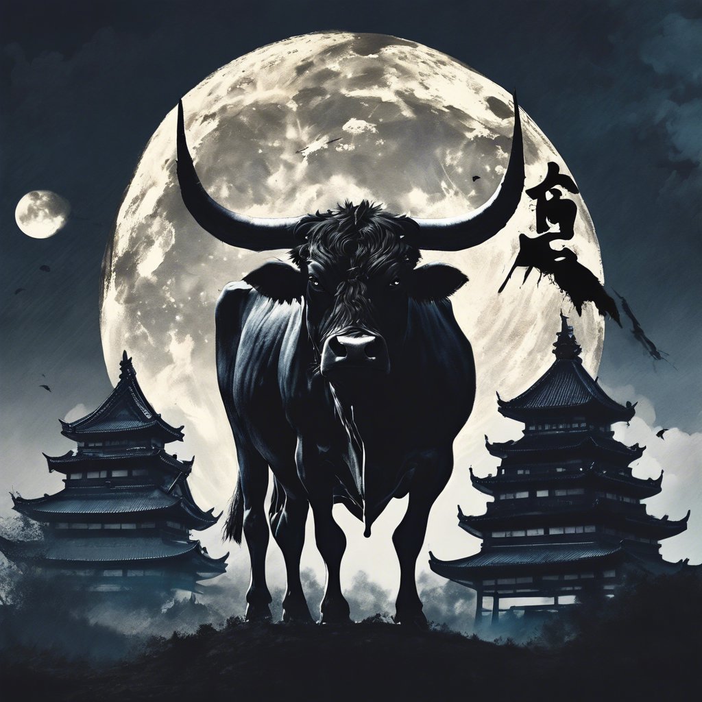 Cow like monster, cow head, black Fanart