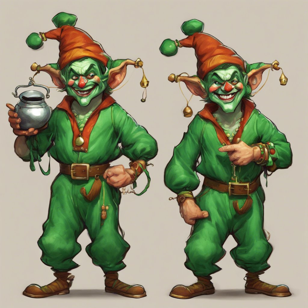A midget jester with a pot Fanart