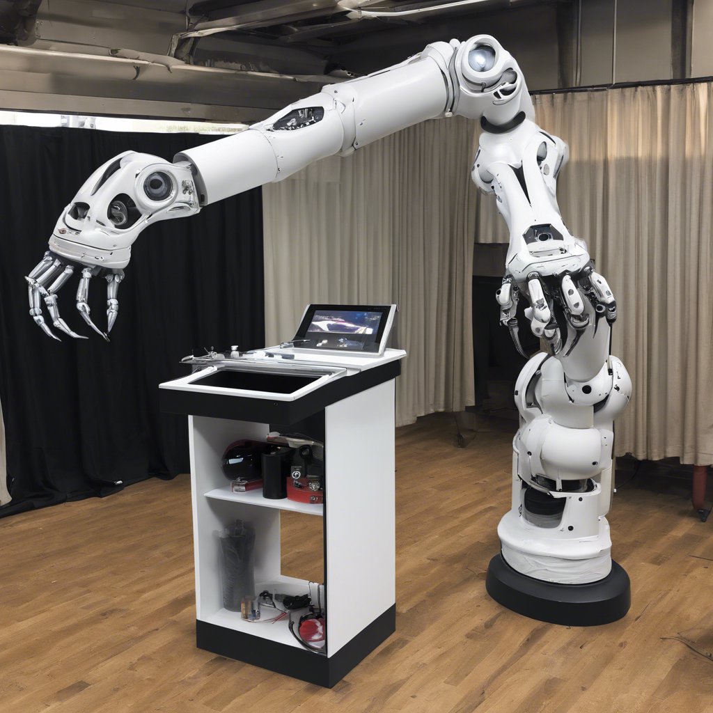 Robot arm airbrush tattooing kiosk | Fanart