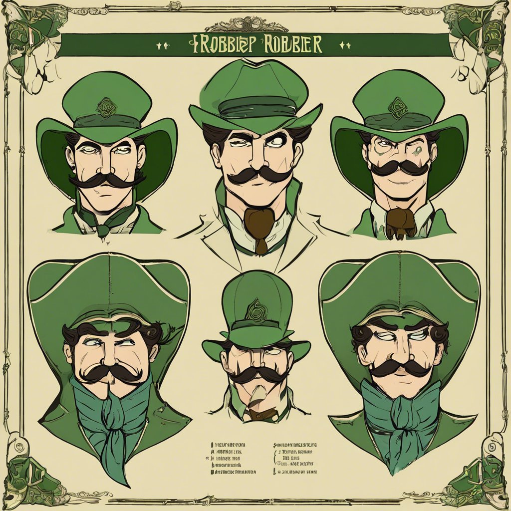 A character sheet of different facial | Fanart