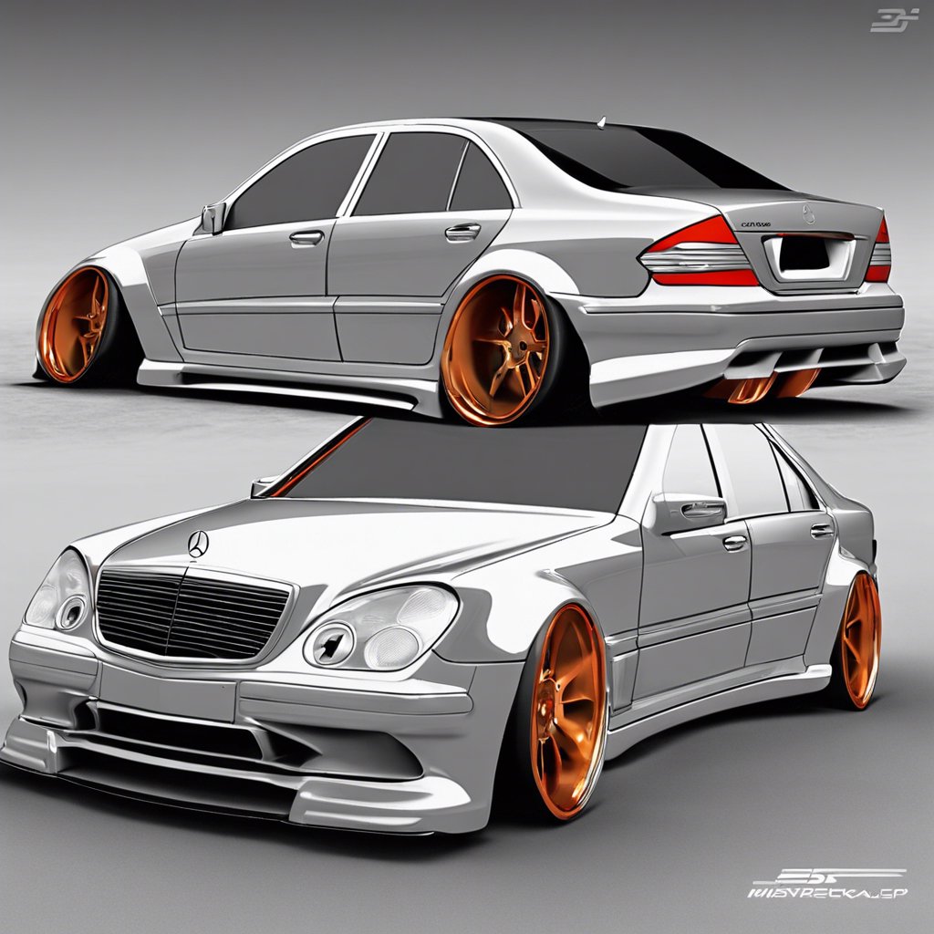 Mercedes w220 wide body Fanart