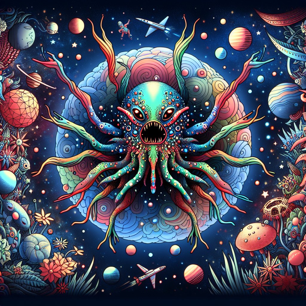 A space alien with a unique, Fanart
