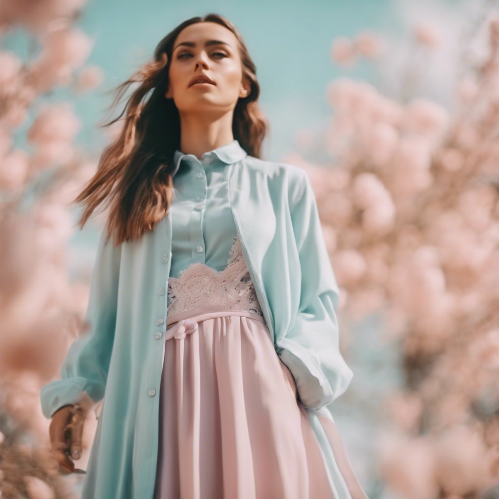 Western modest wear clothing in pastel | Fanart