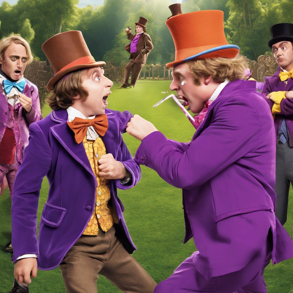 All the Willy Wonka fighting Fanart