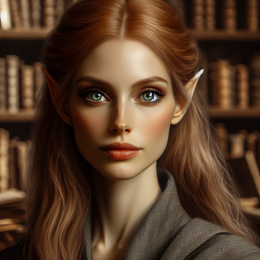 Realistic Style, Female Character, Elf, Caucasian, | Fanart