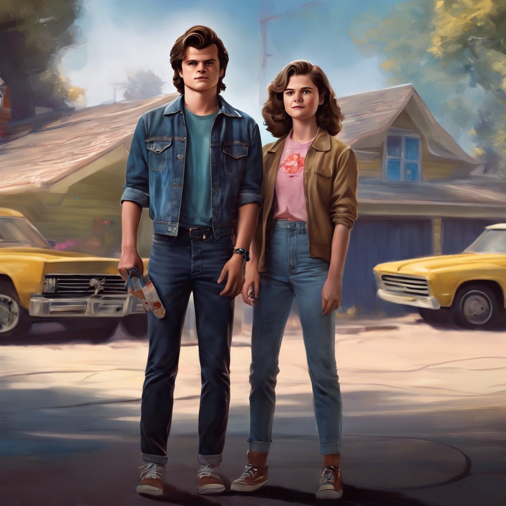 Steve Harrington and nancy wheeler Fanart