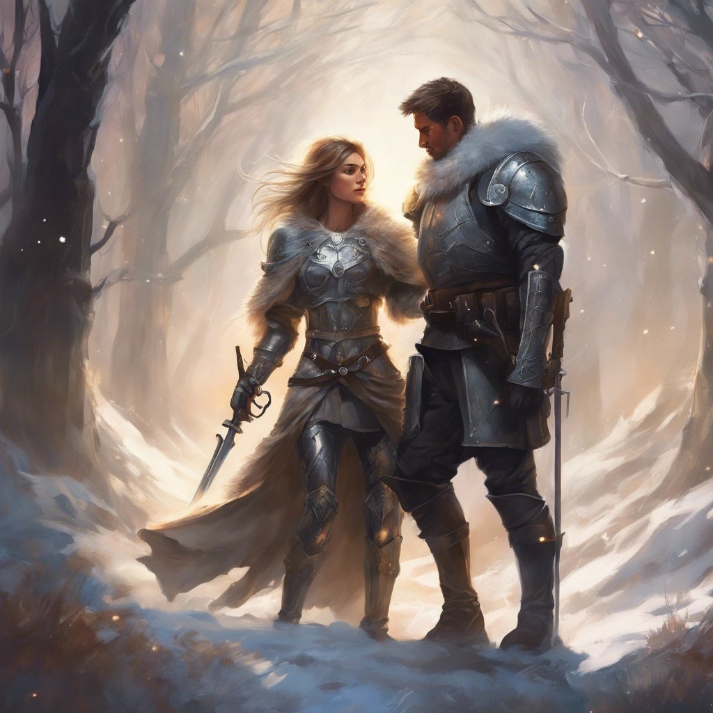 A female medieval hunter in fur Fanart