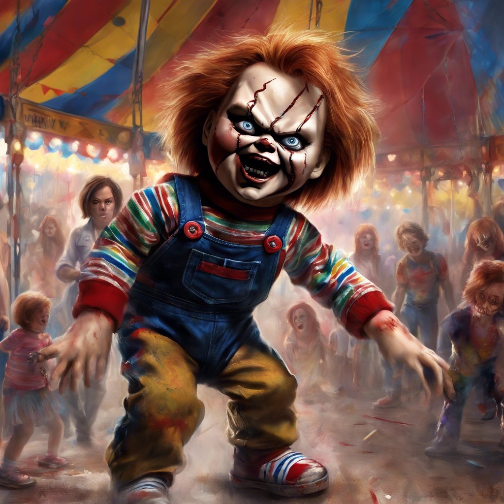 Chucky has makeup on him Chucky’s Fanart