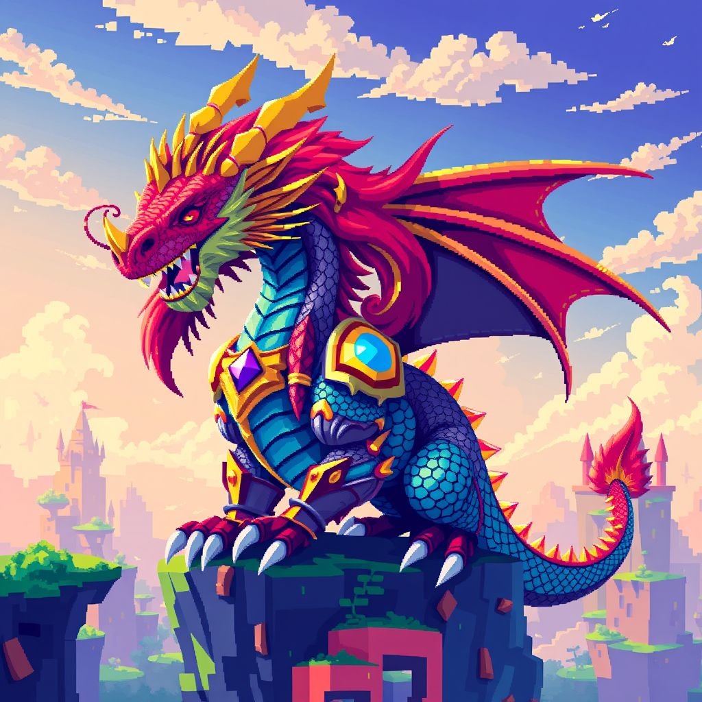 Royal dragon from Roblox Fanart