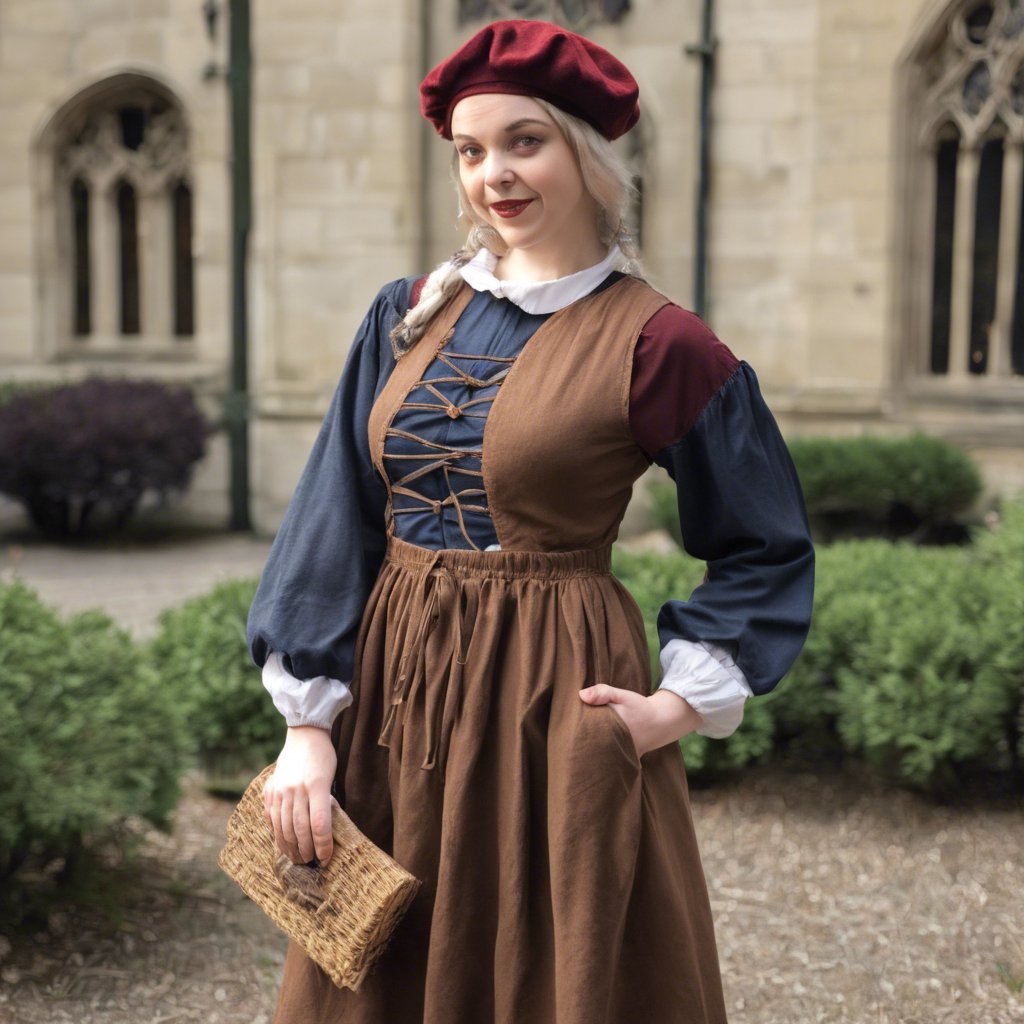 Renaissance painter inspired outfit with a Fanart