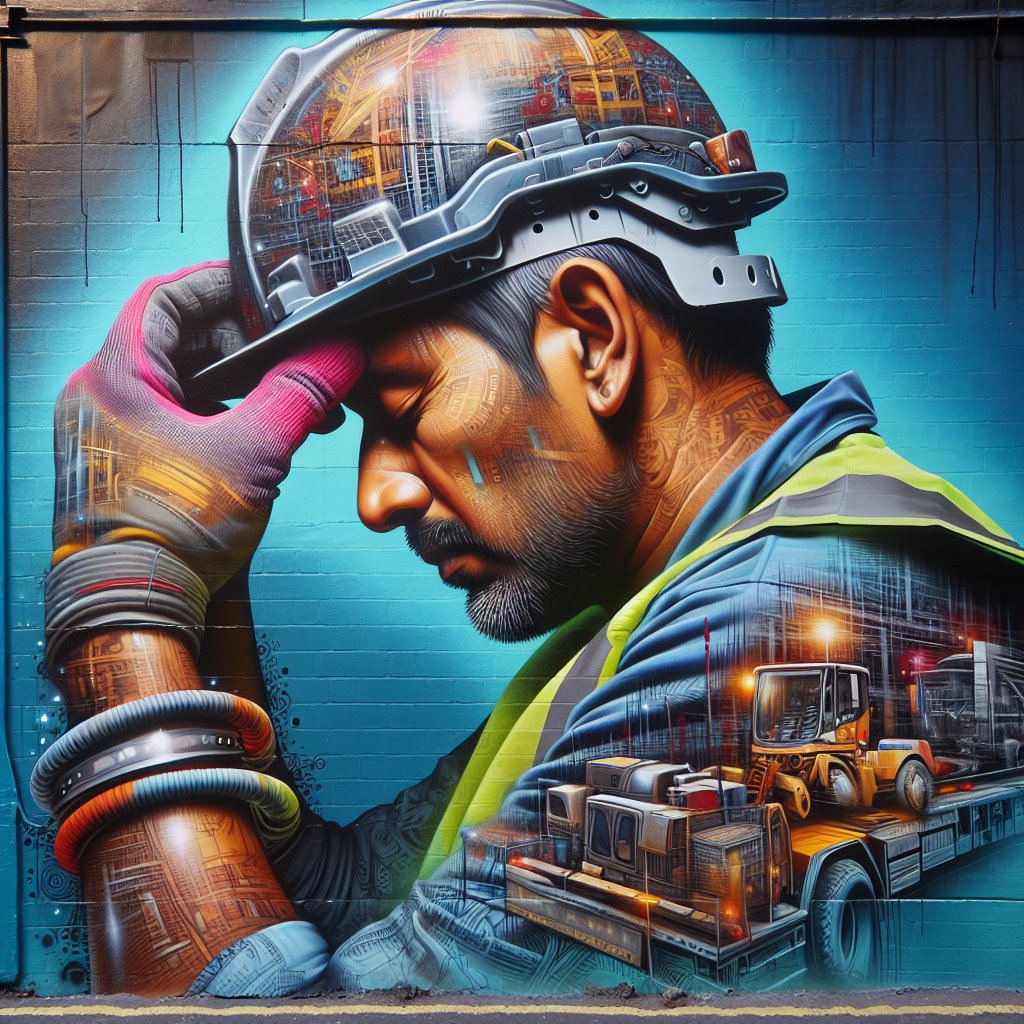 Depict a conceptual graffiti street art Fanart