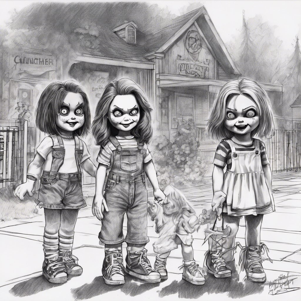 Chucky and Tiffany’s children Glen, Glenda, | Fanart