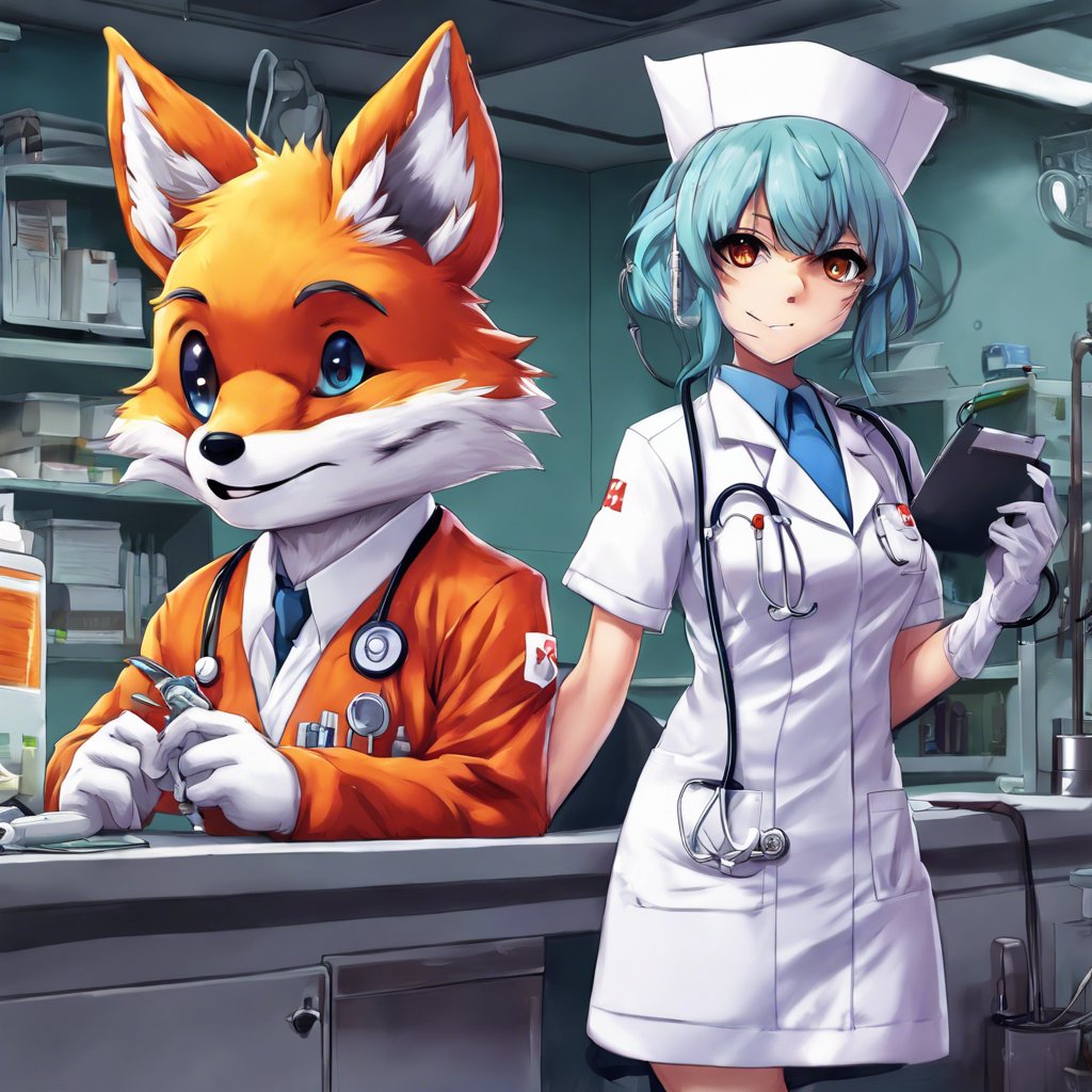 Nurse fox Fanart