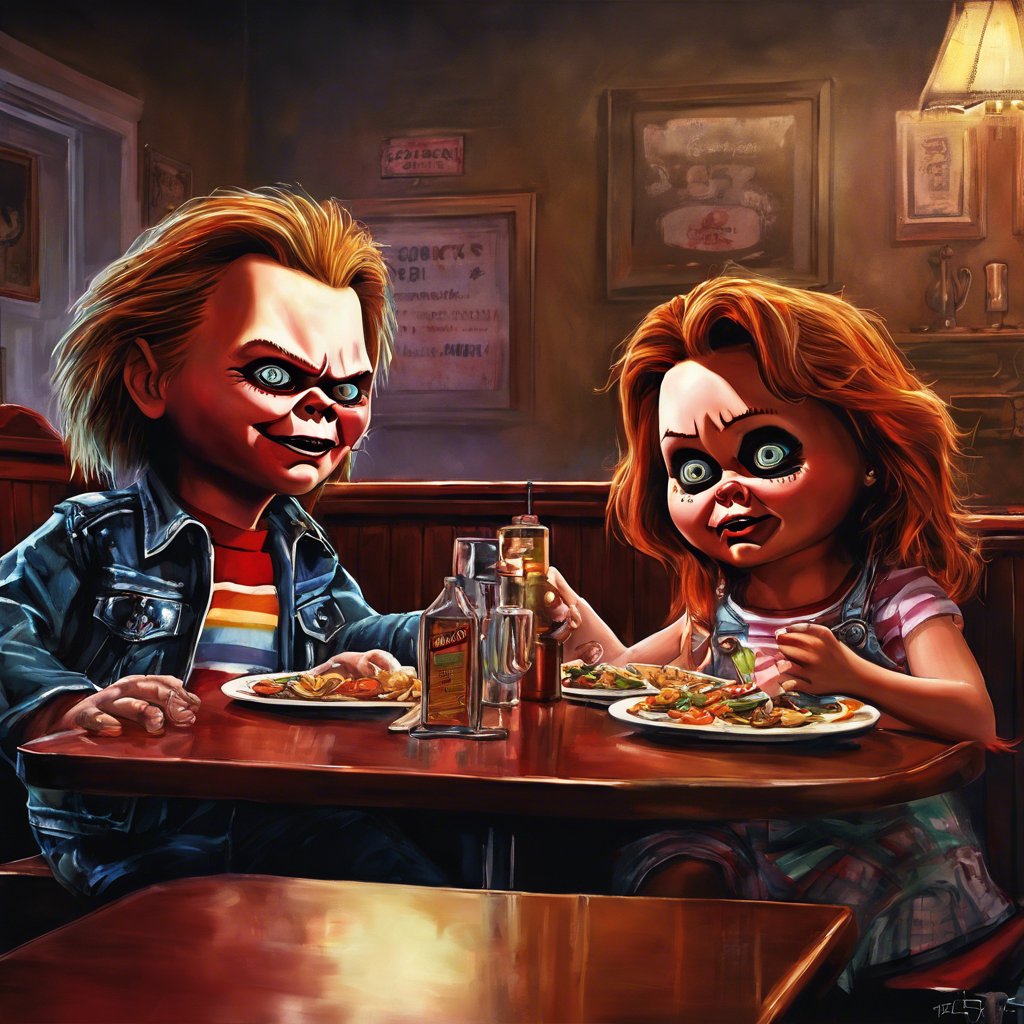 Chucky and Tiffany’s twin children Glen Fanart