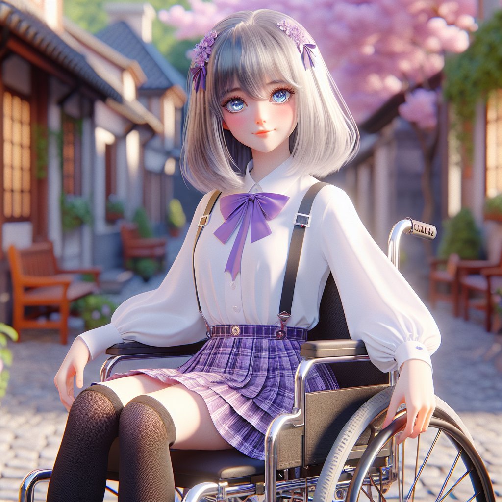 Anime Girl In A Wheelchair: Anime Fanart