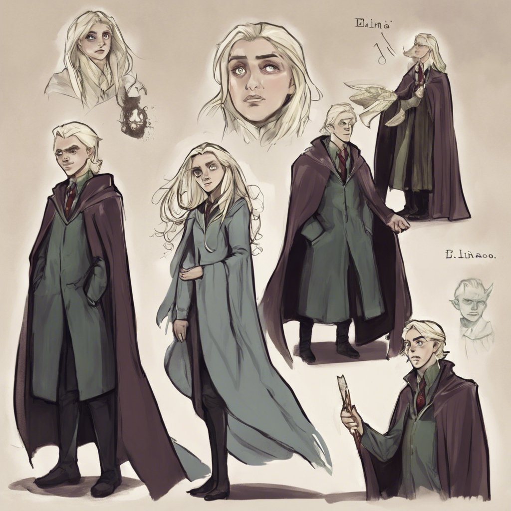 Draco yelled, “Elinia…” Elinia scram, “No.” Fanart