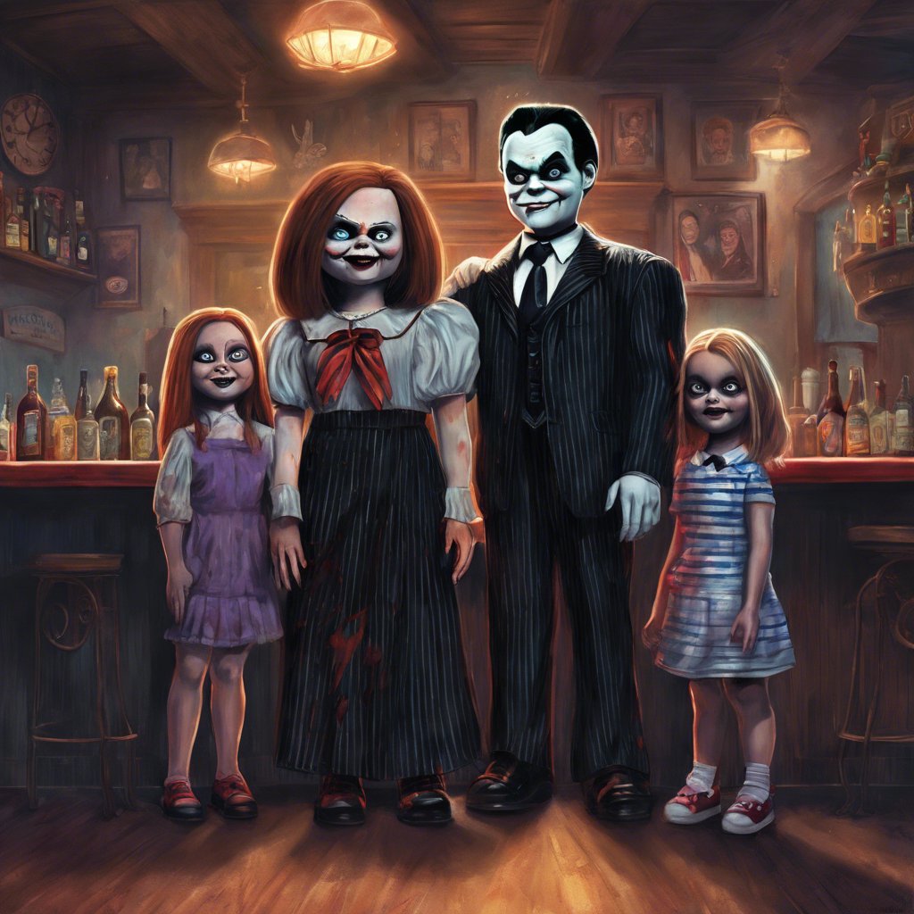 Chucky and Tiffany’s twin children Glen Fanart