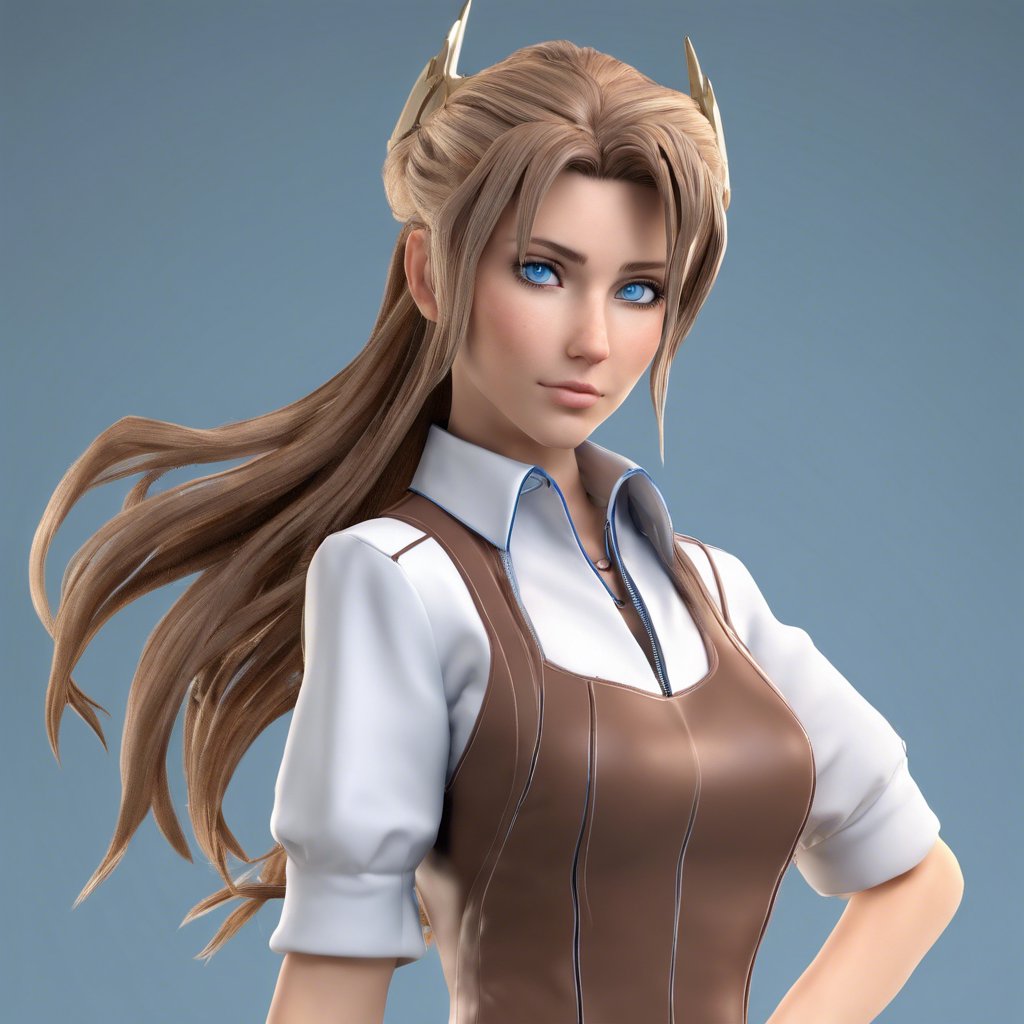 Belldandy Morisato Brown hair blue Fanart
