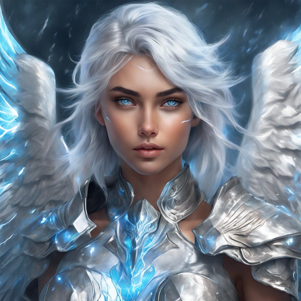 Olive skin girl, ice blue eyes, | Fanart