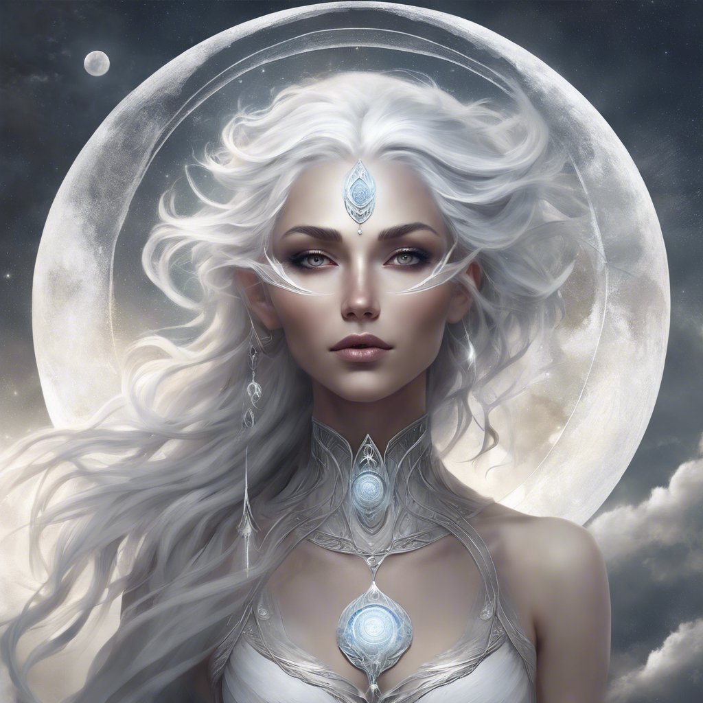 Female, goddess of air and wind. Fanart