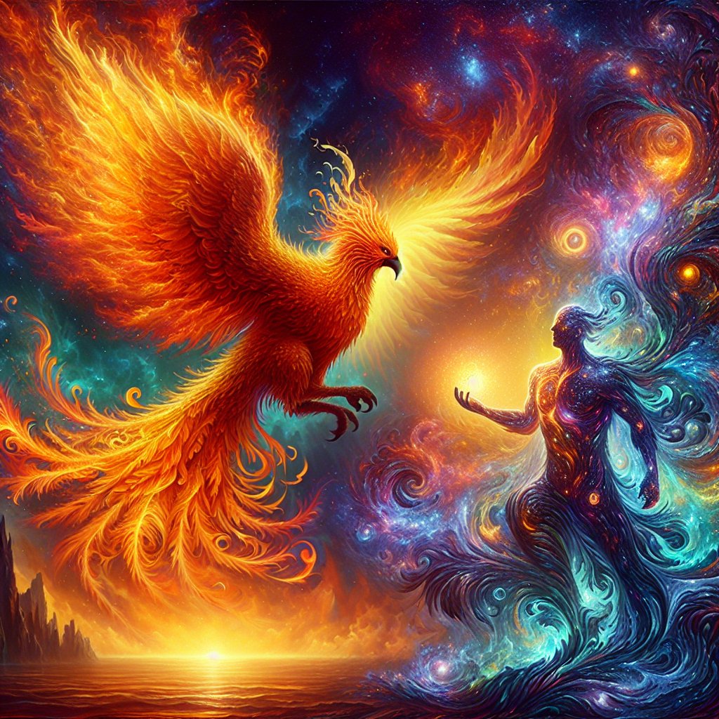 The Phoenix versus a man created Fanart