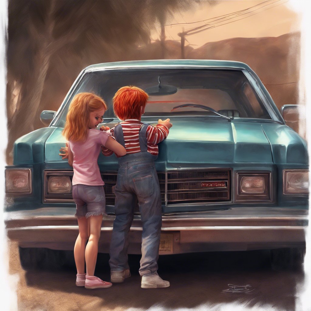 Chucky spanks his daughter Glenda for | Fanart