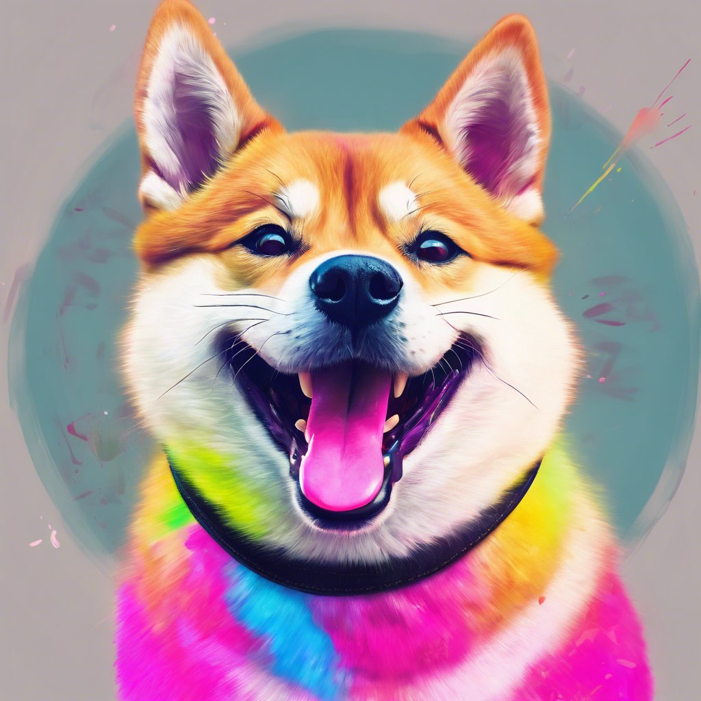 A picture of a happy Shibu Fanart