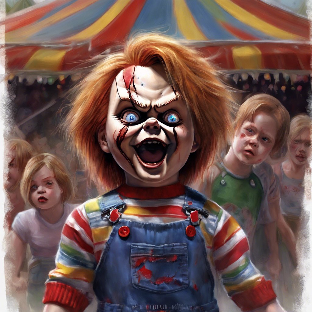Chucky has makeup on him Chucky’s Fanart