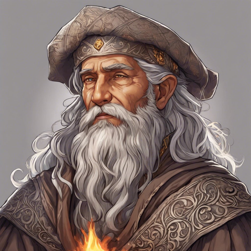 Old man, tan skin, grey hair Fanart
