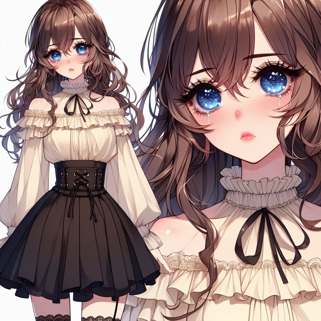 Explore Anime Girl Cyan Hair: A Mystical Anime Girl Drawn In Anime Art ...