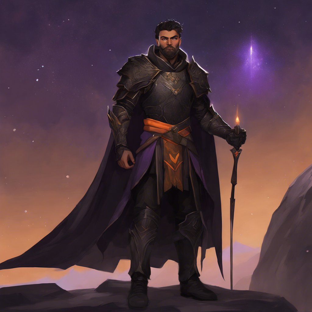 Human Twilight Domain Cleric. Very tall | Fanart
