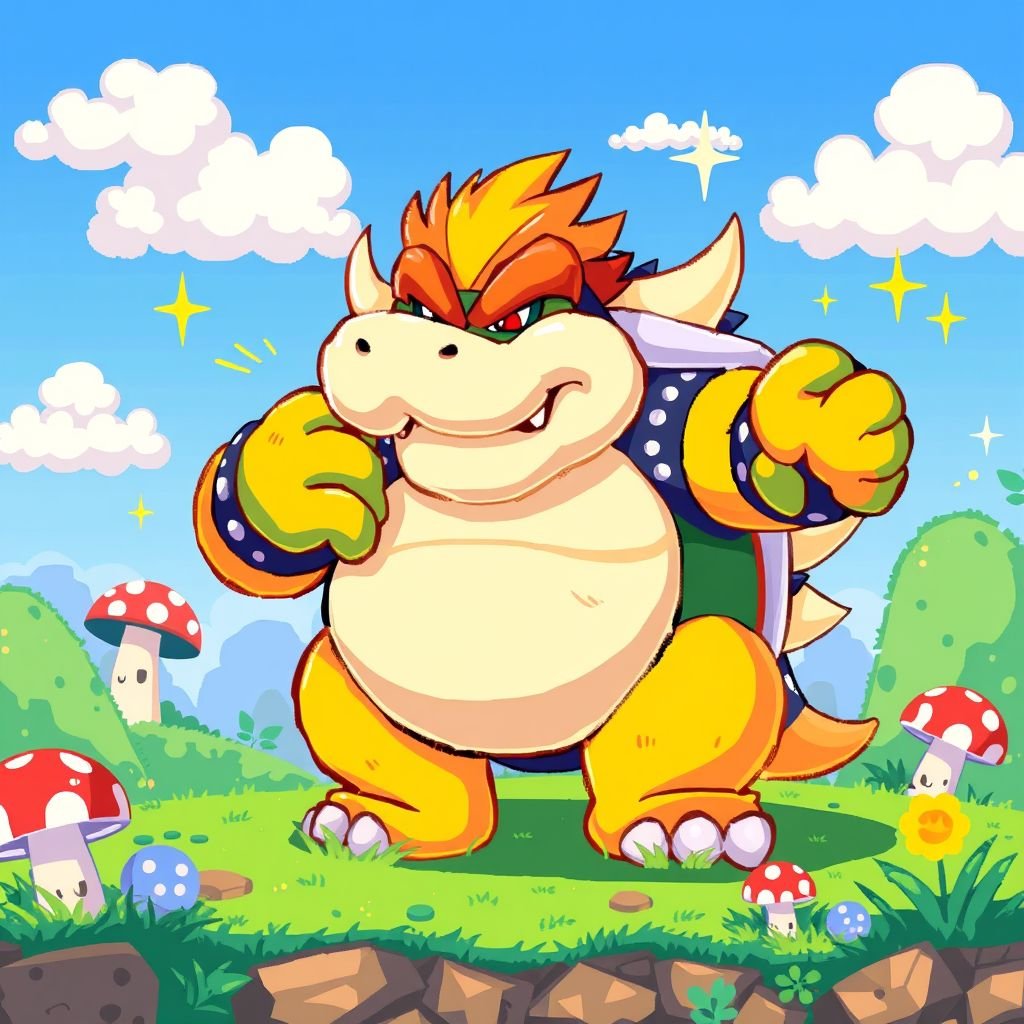 fat Bowser Jr Fanart