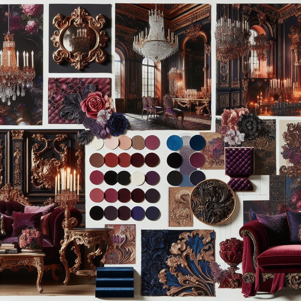 Bold Baroque Interior Design: Dramatic, rich Fanart