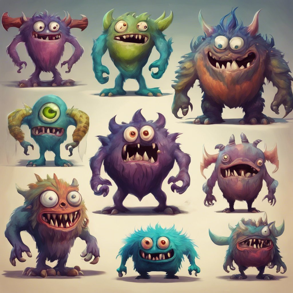Cartoon monsters Fanart