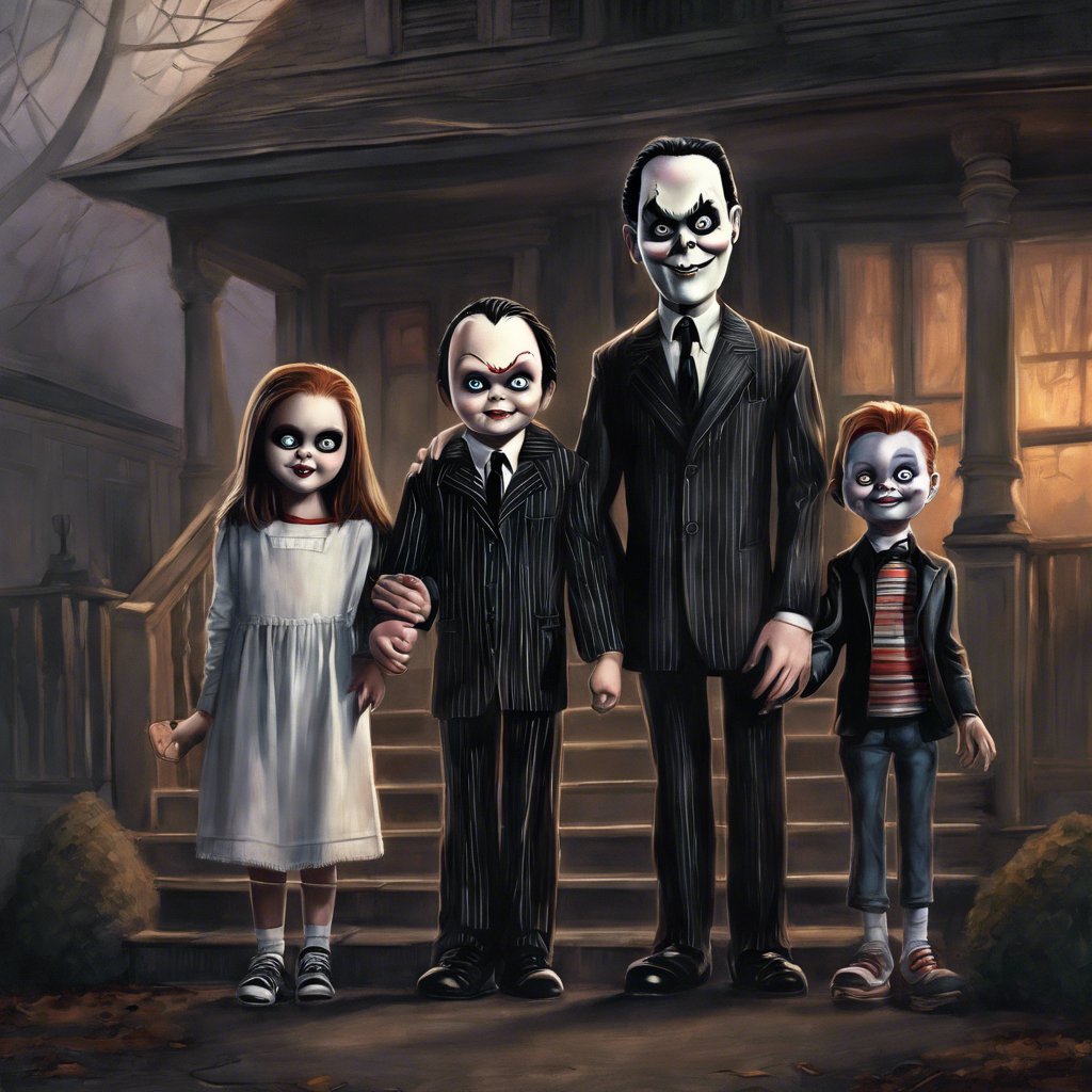 Chucky and Tiffany’s twin children Glen Fanart