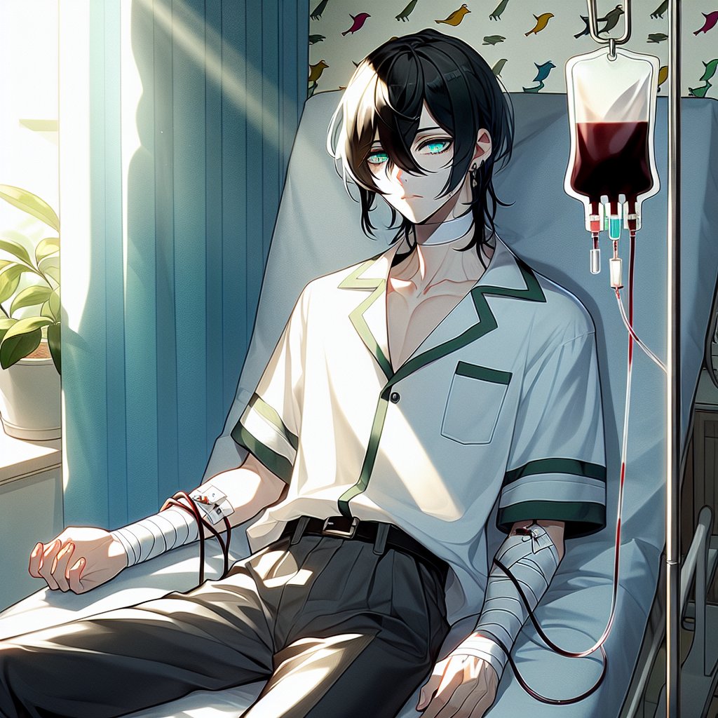 Anime Boy In Hospital: Anime boy Fanart
