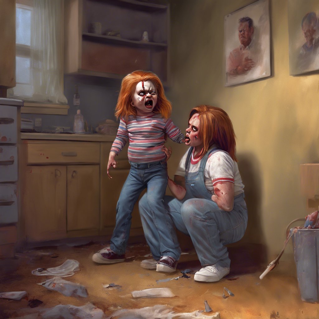 Chuckys Daughter Glenda hears people saying Fanart