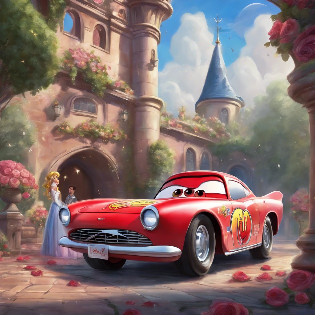 Disney Cars and Sailor Moon Crossover Fanart