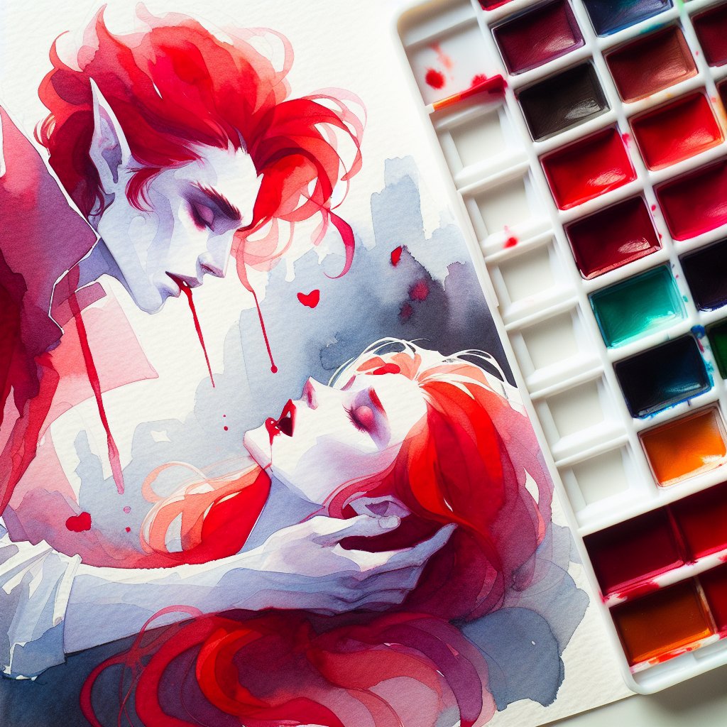 Vampire read head white skin girl | Fanart