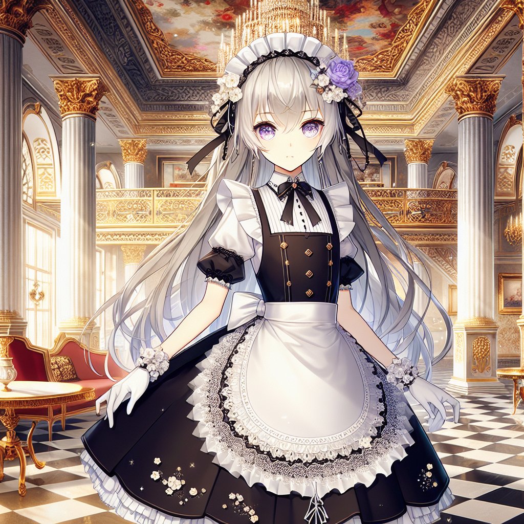 Anime Girl In Maid Outfit: Anime Fanart