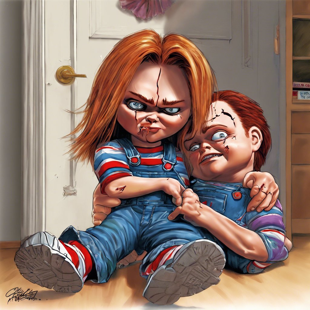 Chucky and Tiffany’s twin children Glen | Fanart